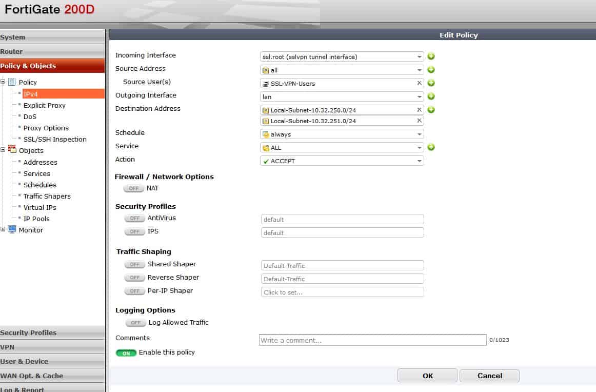 FortiOS 5.2 Update: SSL VPN Configuration on Fortigate | Mirazon