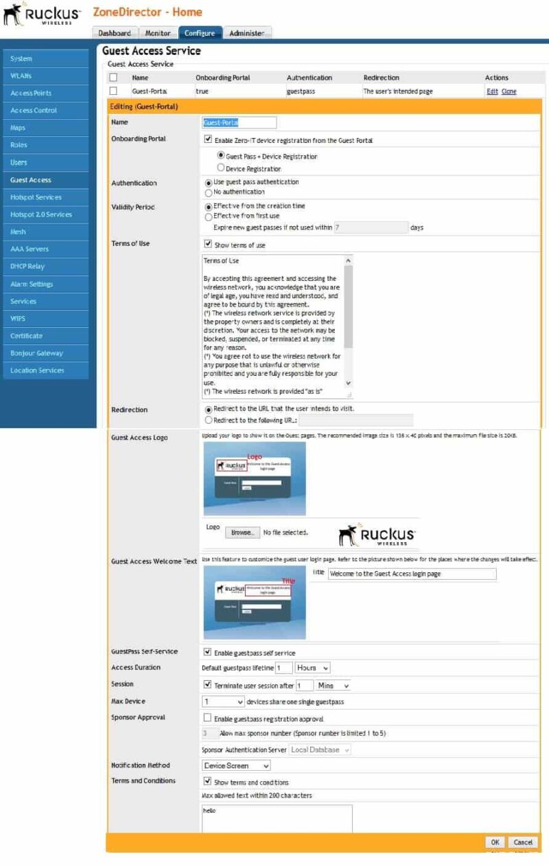 Using Ruckus Wireless's Guest Pass Portal | Mirazon