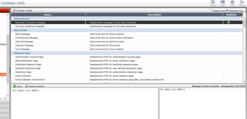 How to Implement a FortiGate Login Banner | Mirazon